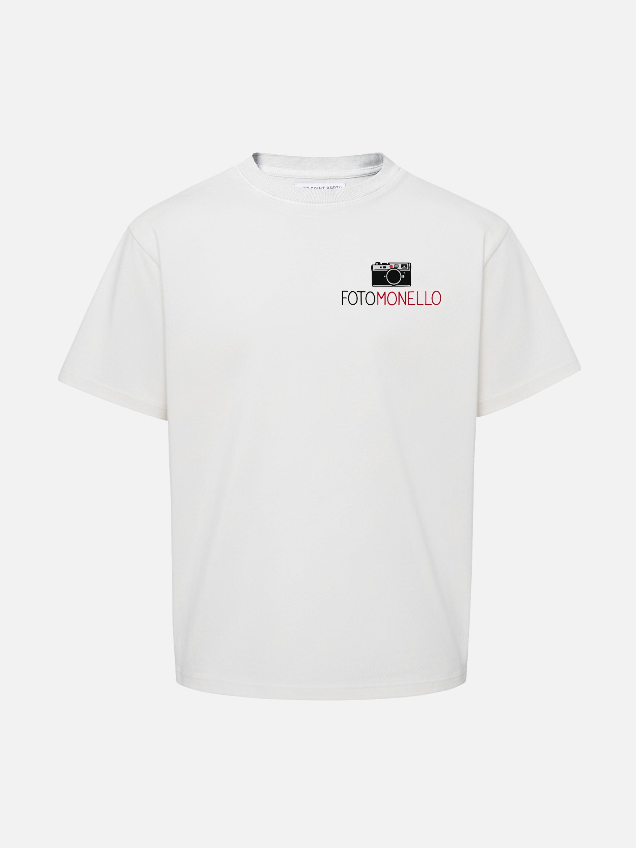 Cameron cotton T-shirt in white with Fotomonello embroidery – MC2 Saint ...