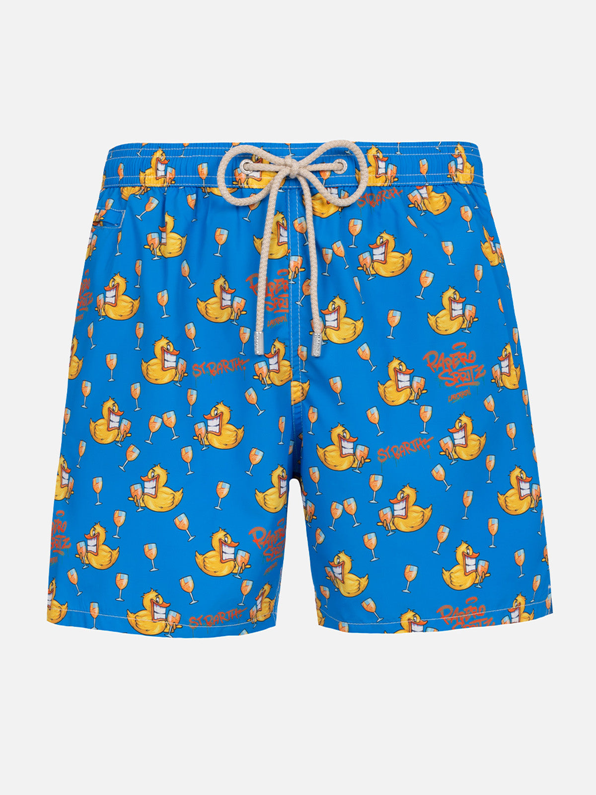 Man lightweight fabric swim-shorts Lighting Micro Fantasy with ducky C ...