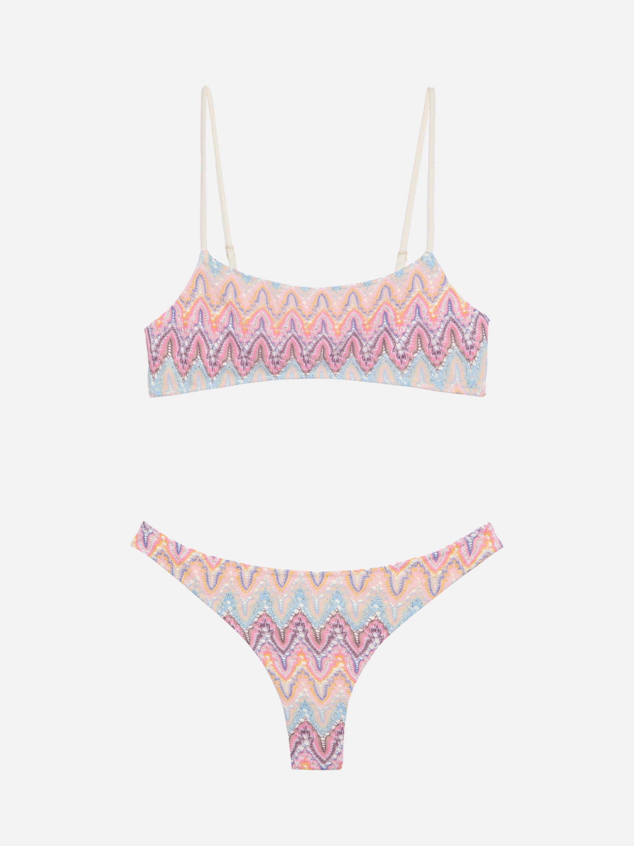 Sadie Naomi bralette bikini in raschel knit – MC2 Saint Barth